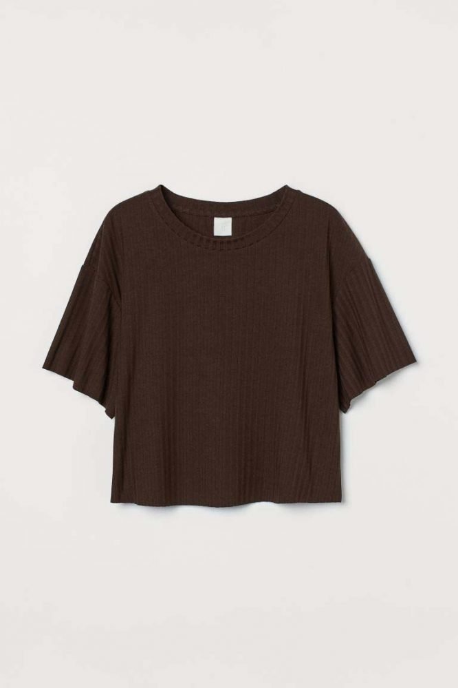 H&M -Ribbed cropped top – Authentic Brands For Less Online in Pakistan