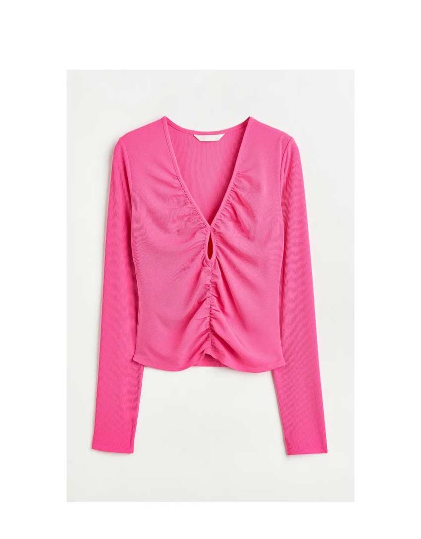 H&M – Short gathered top - Authentic Brands For Less Online in Pakistan