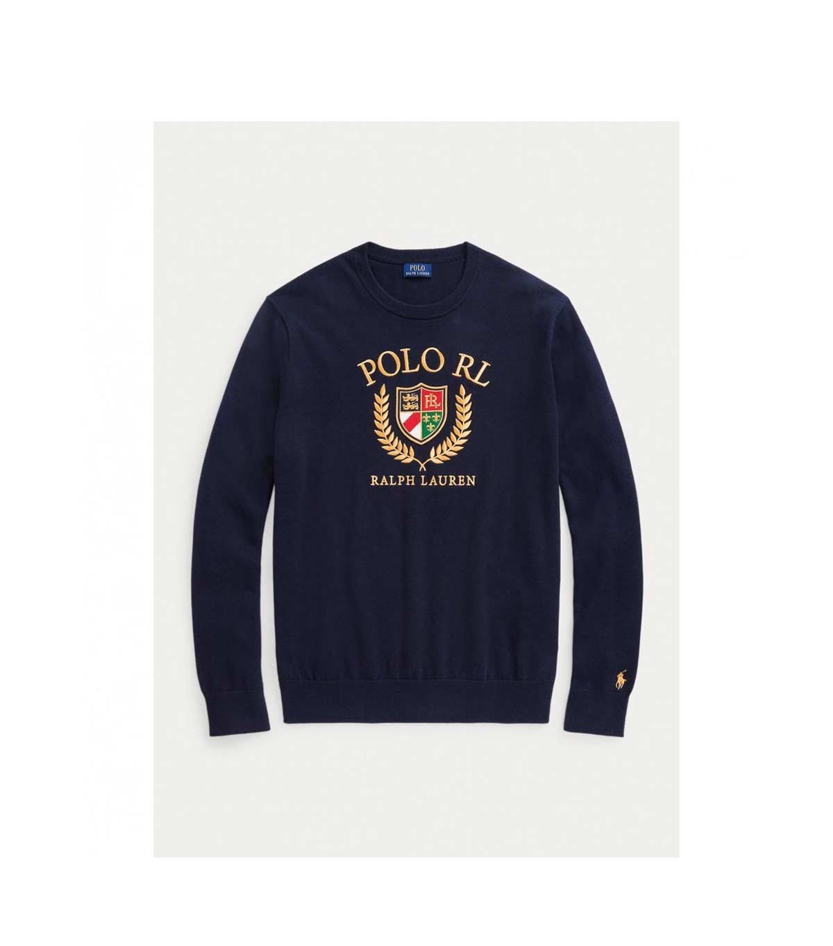 Original Polo Ralph Lauren - M Crest Logo Crew Knit Sweatshirt - Authentic Brands For Less ...